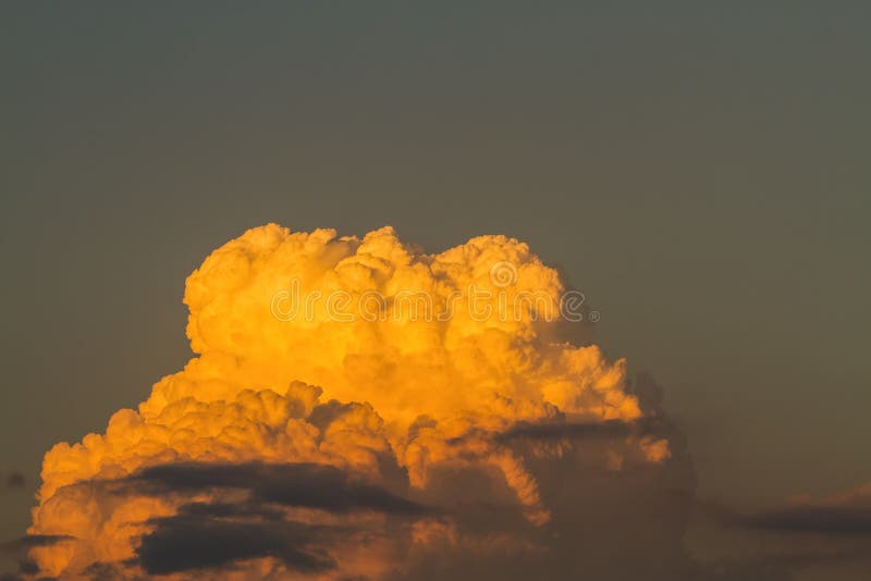 Golden Clouds stock photo. Image of clouds, eventide - 81814158