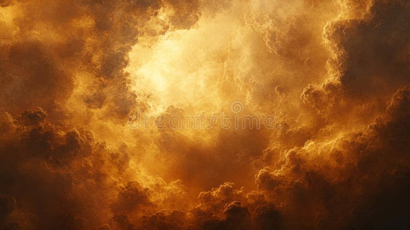 Golden Cloudscape Dramatic Sky Texture Background Stock Illustration ...