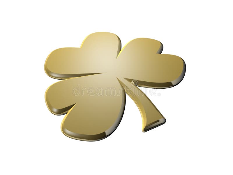 Gold Clover stock illustration. Illustration of irish - 49997486