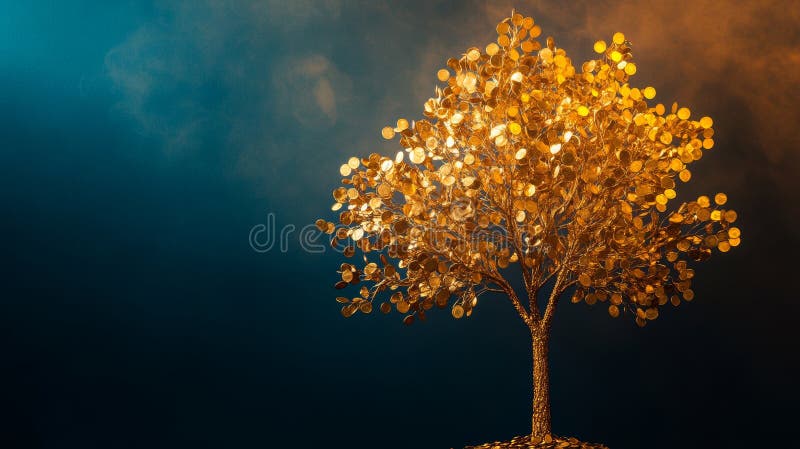 Golden Coin Tree: Wealth and Financial Growth on Blue Stock ...
