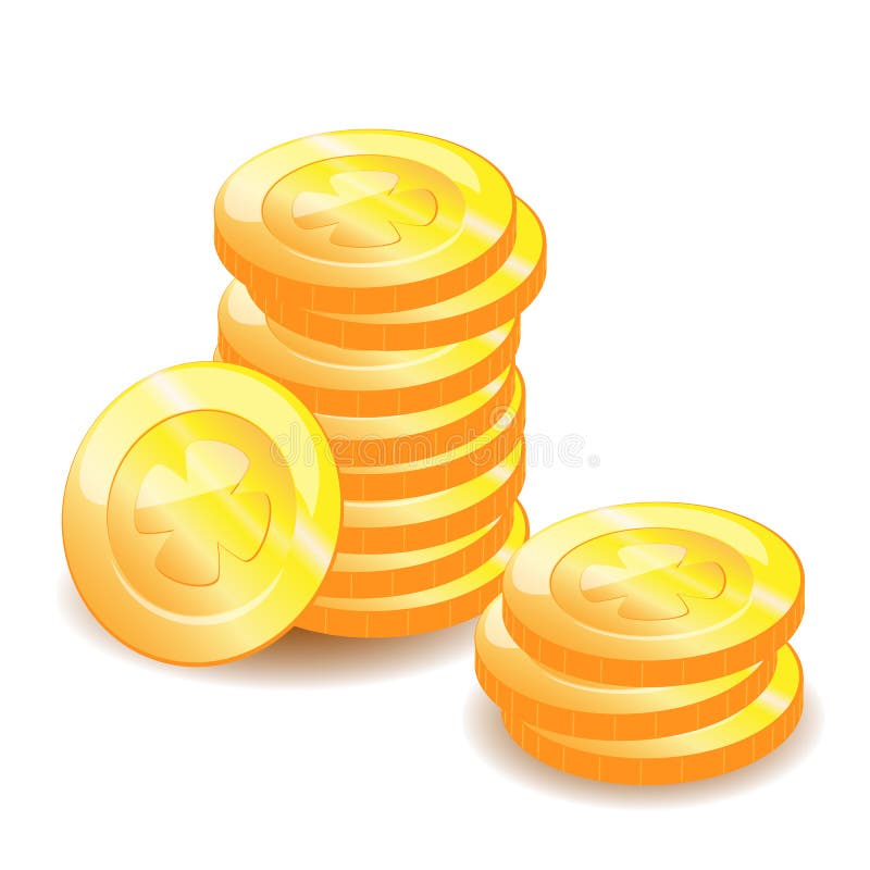 Irish Gold Coin Falling Stock Illustrations – 66 Irish Gold Coin ...
