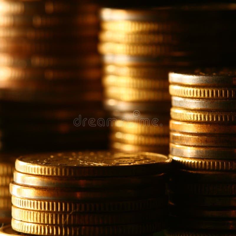 Golden coins stock image. Image of fortune, business - 12788035