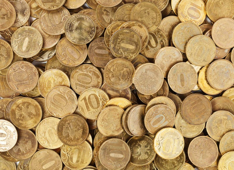 Stacks of golden coins stock image. Image of money, golden - 22464881