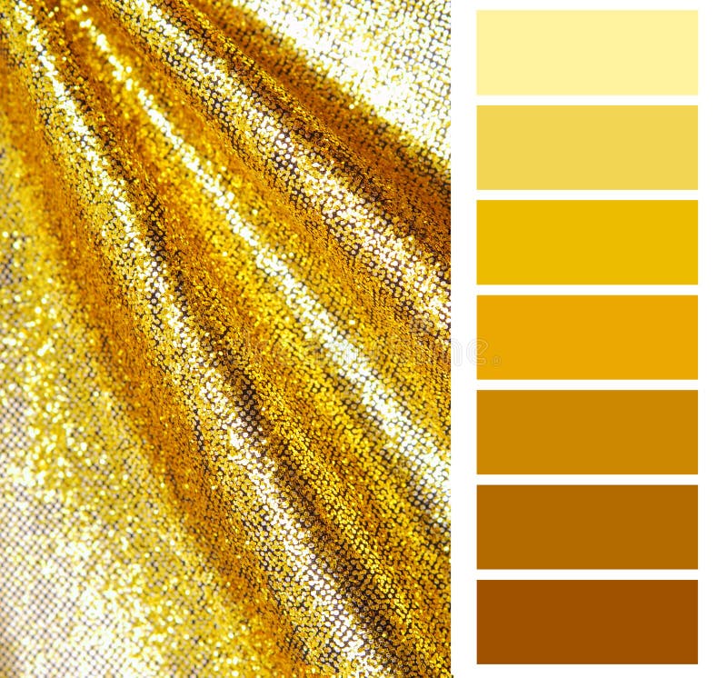 Golden Color Chart Selection Stock Photo - Image of colours ...