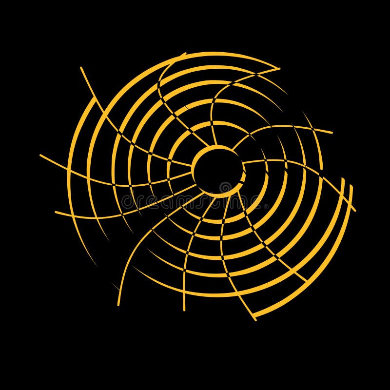 Golden Color Cobweb Vector with Luxury Design Stock Vector ...