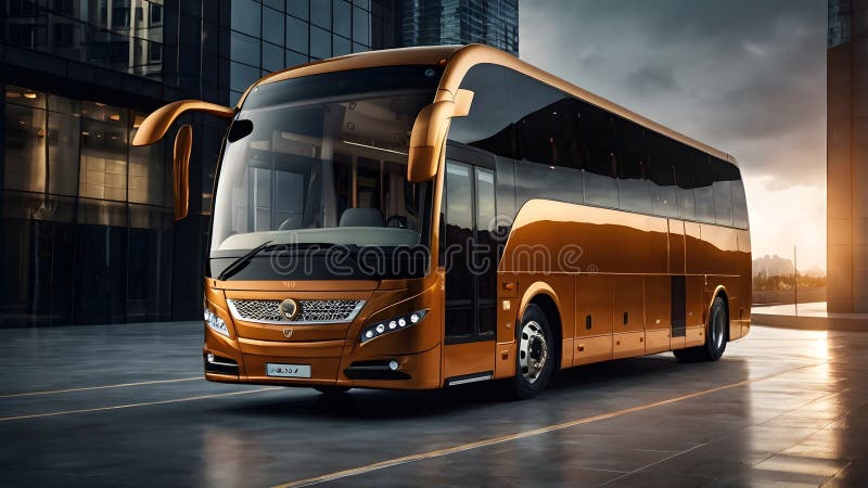 Luxury Bus stock photo. Image of glow, pusher, night, live - 3482544