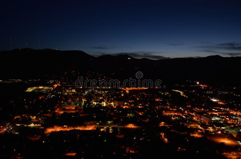 Golden Colorado and Coors Night Shot Stock Image - Image of coors ...