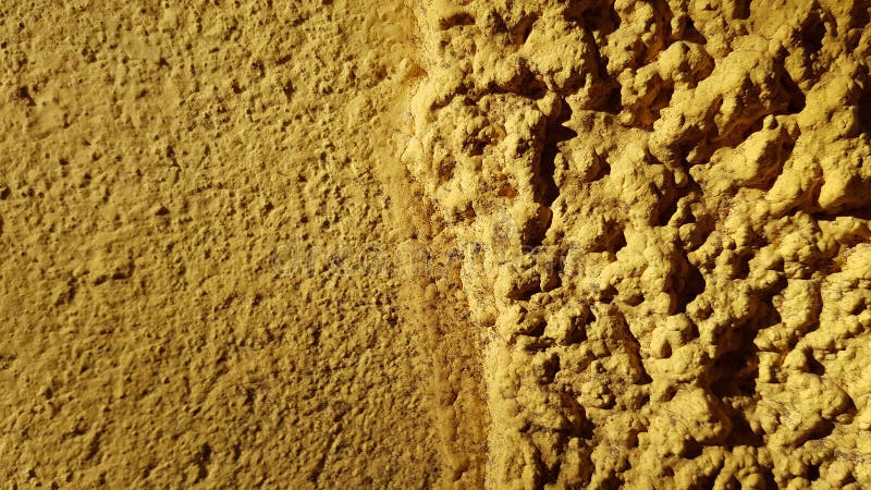 Golden Colored Rough Surface Closeup Stock Image - Image of building ...