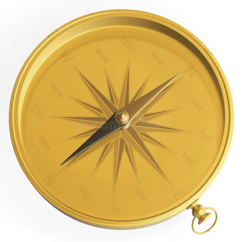 Vector Compass Instrument Illustration Stock Vector - Illustration of ...