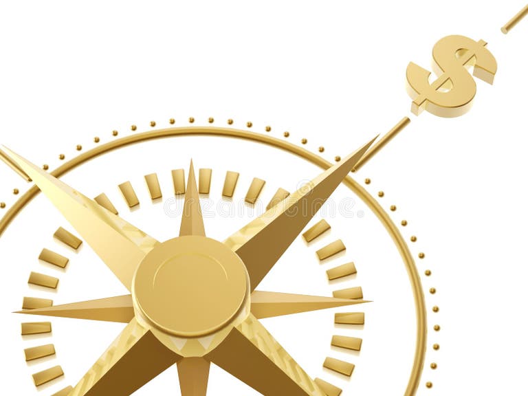 Money Golden Compass Stock Illustrations – 337 Money Golden Compass ...