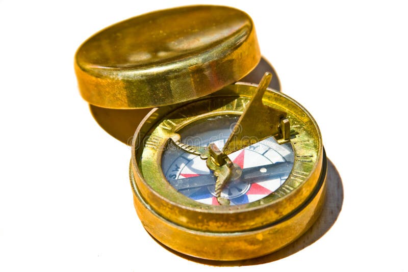 Golden compass stock photo. Image of gold, symbol, travel - 6871188