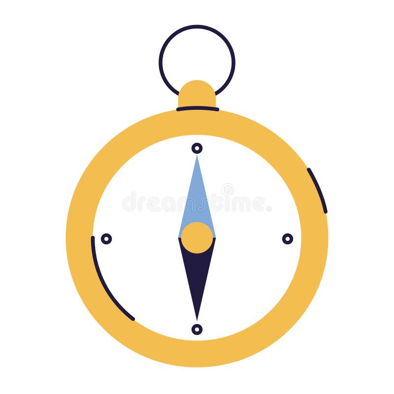 Golden compass icon stock illustration. Illustration of adventure ...