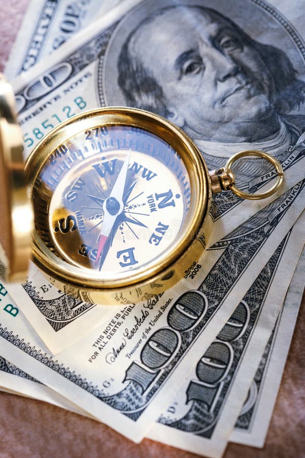 Compass Money Finance Management Services Stock Photo - Image of ...