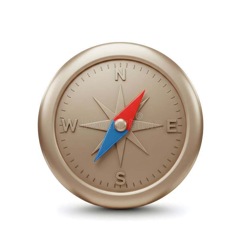 Golden Compass Navigation Tool for Exploration and Adventure Direction ...