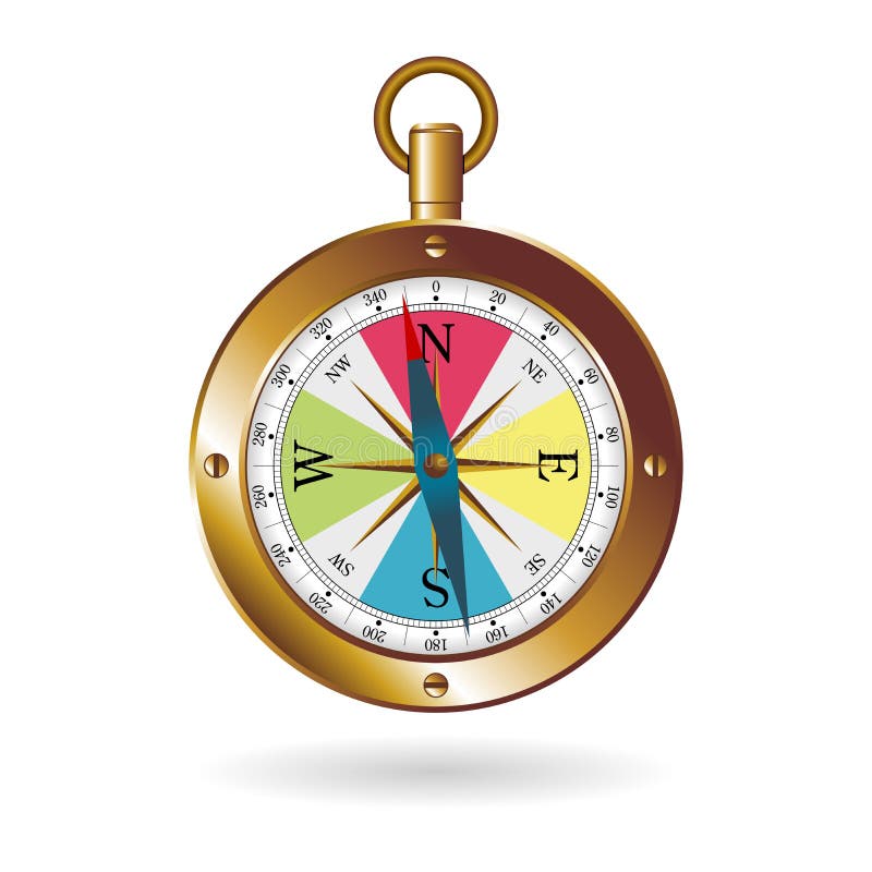 Vector Compass XXL Detailed Icon Stock Vector - Illustration of ...