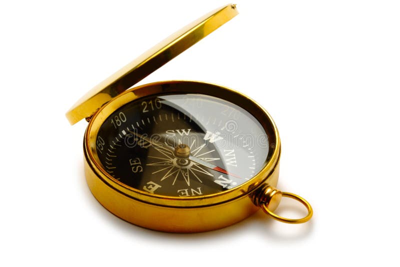 Golden compass stock image. Image of ravel, circle, device - 32065653