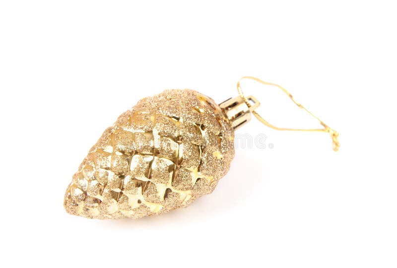 Golden cone stock photo. Image of painted, seed, close - 11913810