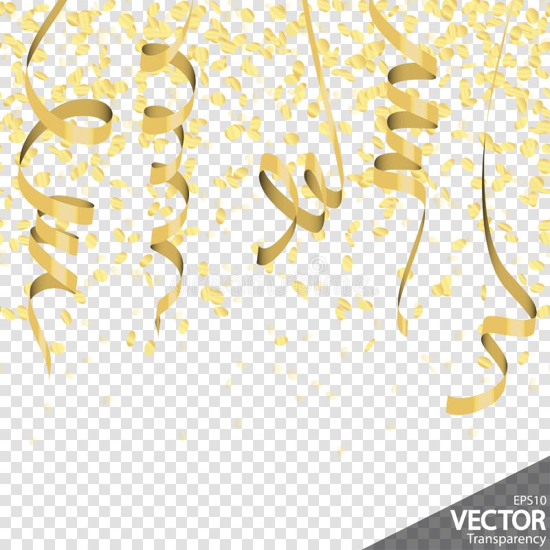 Confetti And Streamers Party Background Stock Vector - Illustration of ...