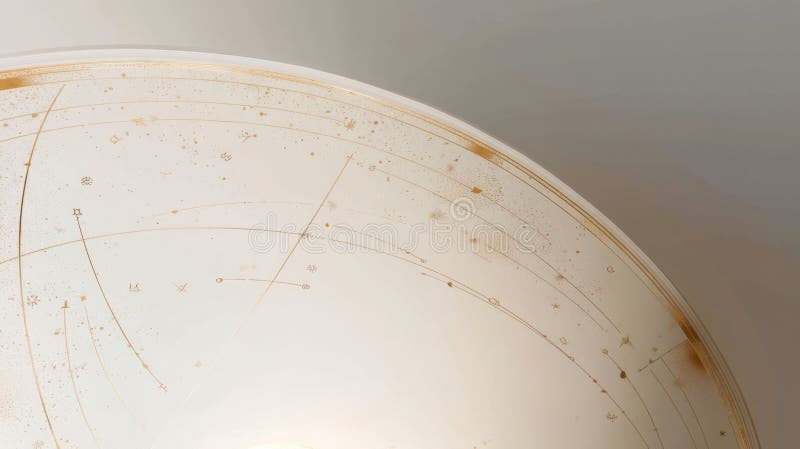 Golden Constellation Pattern Etched on Light Surface Resembling ...