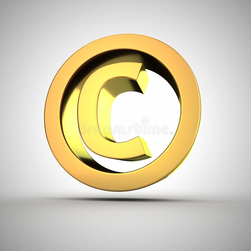 Golden Copyright stock illustration. Illustration of exclusive - 29428941