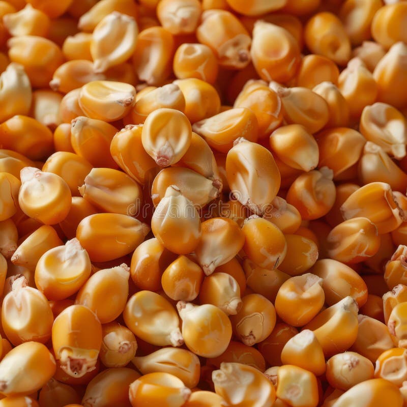 Golden Corn Kernels Harvested from a Sunny Field Ready for Processing ...