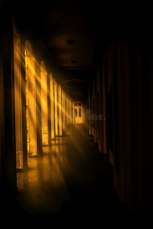 Golden corridor stock photo. Image of sacred, corredor - 44317524