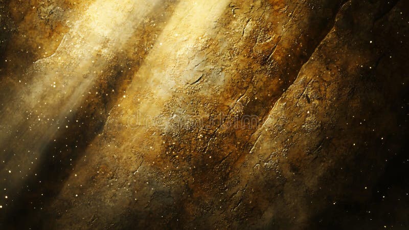 Golden Cosmic Texture Abstract Background, Glowing High Quality Image ...