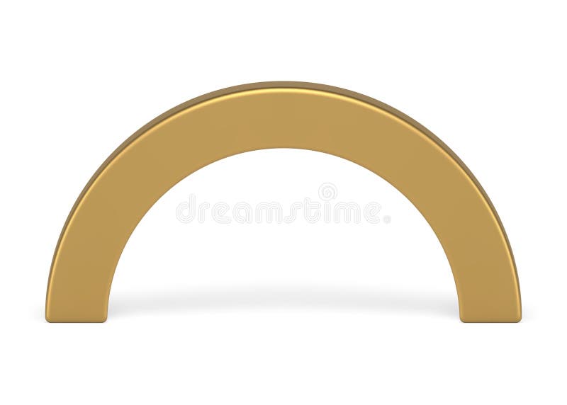Golden Creative Arch Decorative Metallic Basic Foundation 3d Element ...