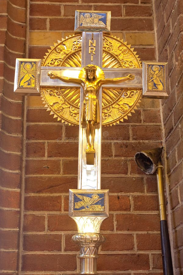 Crosier Religion Objects Isolated Detail Stock Image - Image of ...