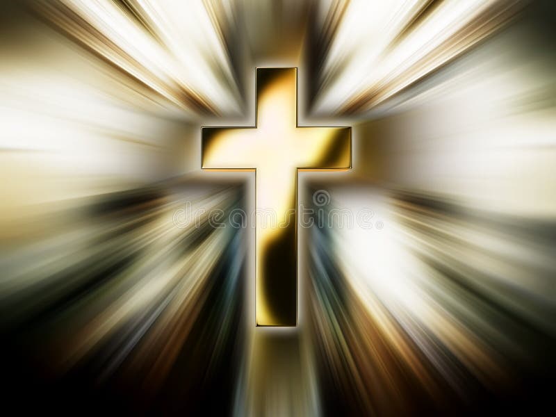 Golden Cross Light Rays Stock Illustrations – 117 Golden Cross Light ...