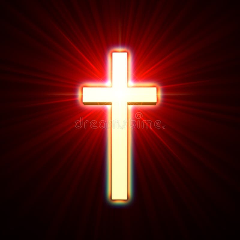 Golden Cross Light Rays Stock Illustrations – 228 Golden Cross Light ...