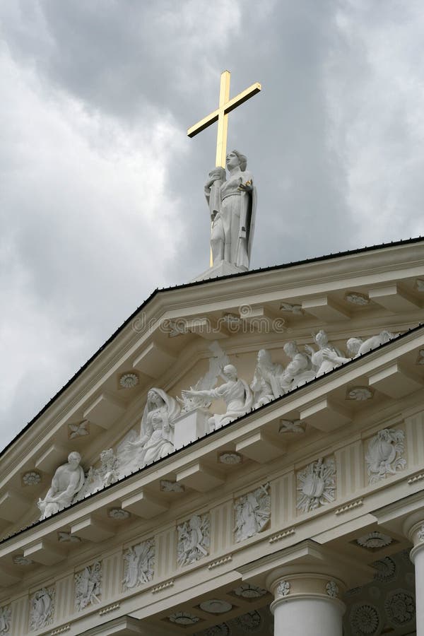 The golden cross stock image. Image of religion, church - 6937197