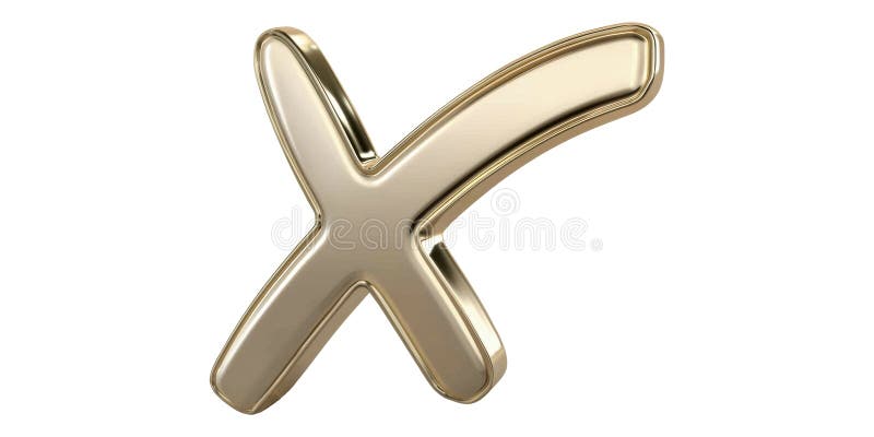 Golden Cross Icon with Modern Design Isolated on Transparent Background ...