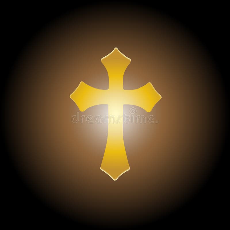 Golden Cross Light Rays Background Stock Illustrations – 97 Golden ...