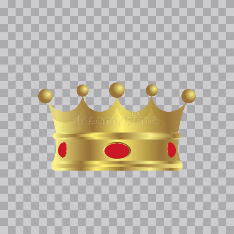 Golden Crown, with Gradient, Vector Illustration Stock Illustration ...
