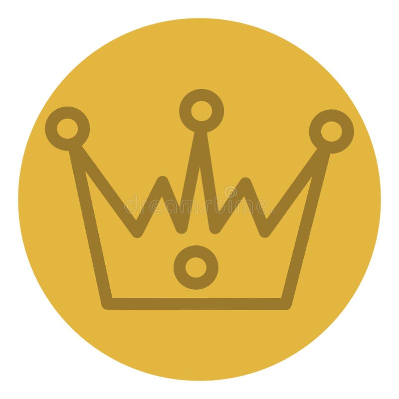 Golden cup, icon stock vector. Illustration of symbol - 260374198