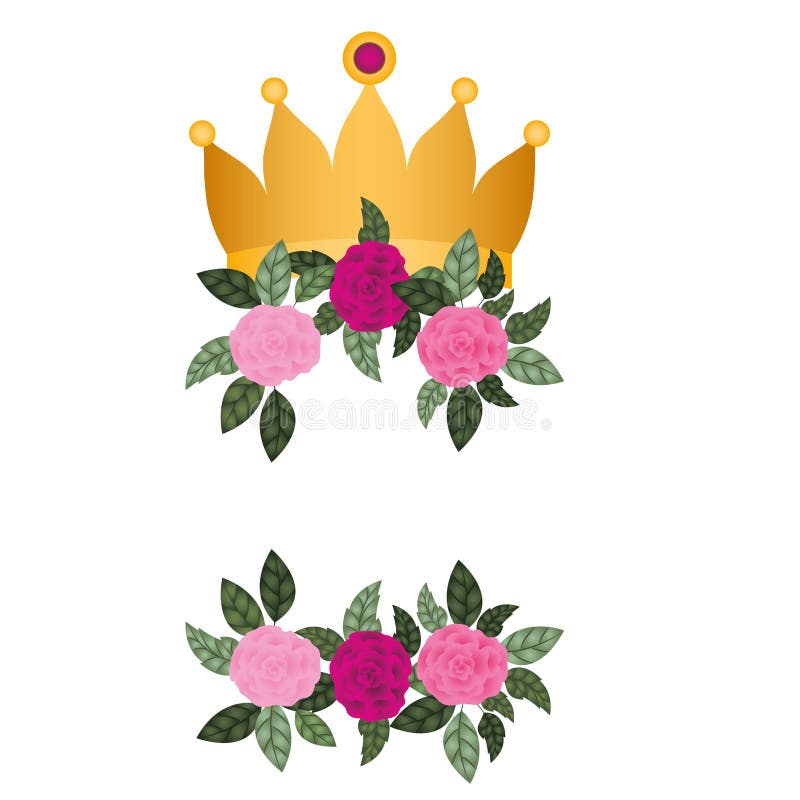 Crown Corona Rose Stock Illustrations – 23 Crown Corona Rose Stock ...