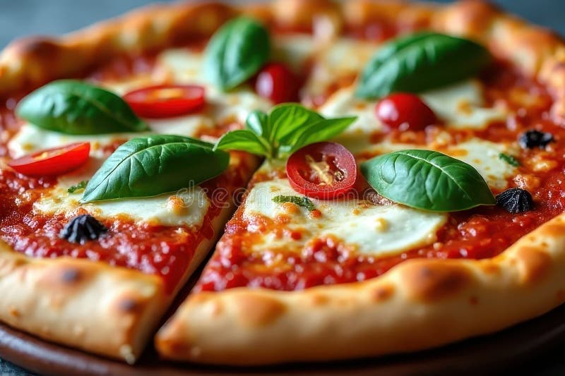 Golden Crust Cheesy Pie stock illustration. Illustration of sauce ...