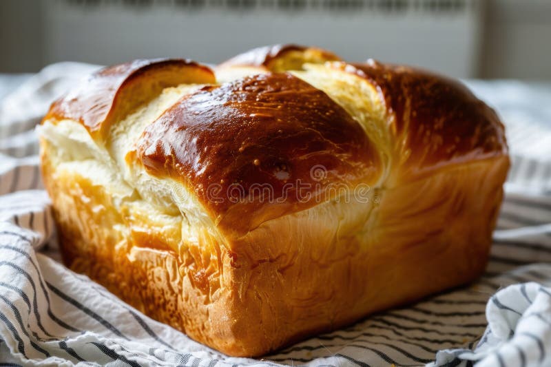 Golden Crust Loaf of Bread on White Isolated Studio Background. Stock ...