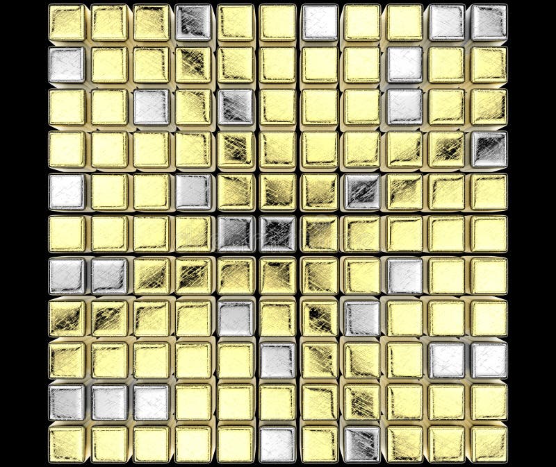 Golden cubes stock illustration. Illustration of group - 26582838