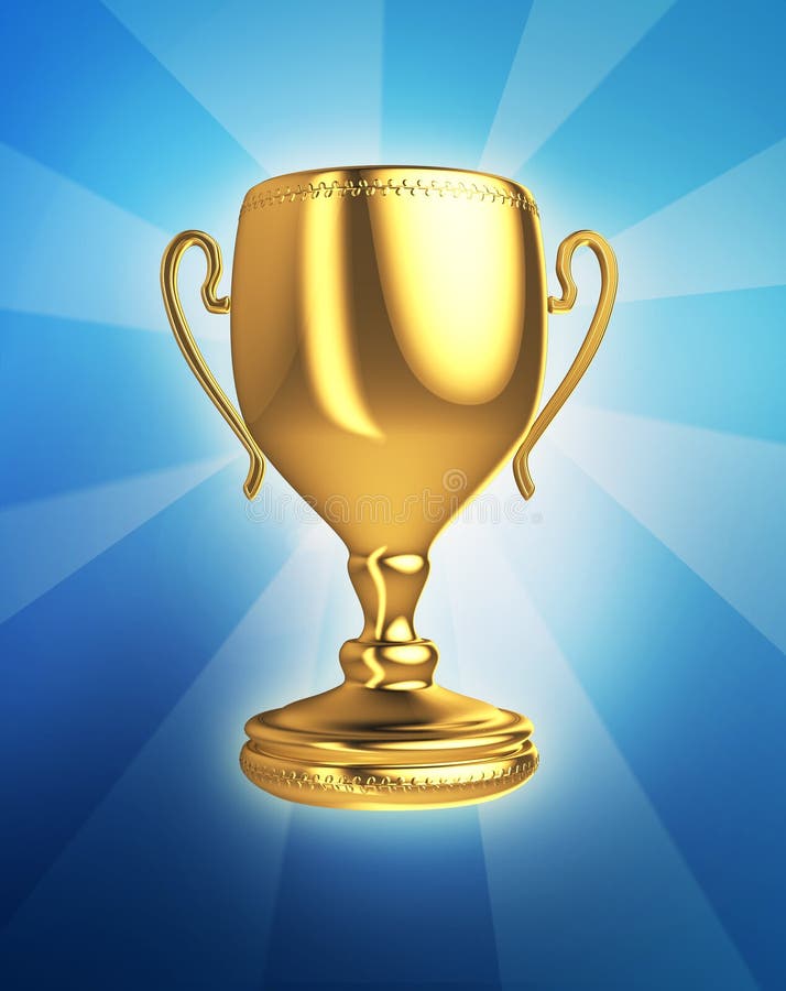 Golden cup stock illustration. Illustration of perfection - 21820634
