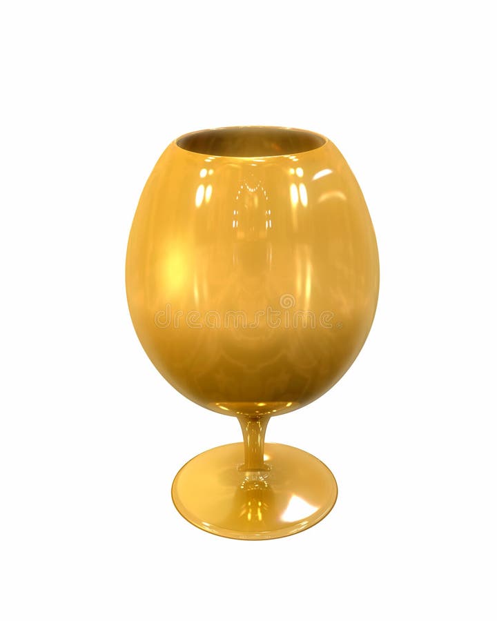 Golden cup stock illustration. Illustration of isolated - 22743883