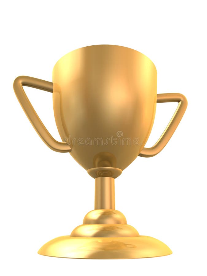 Golden cup stock illustration. Illustration of prize, gilt - 4155339