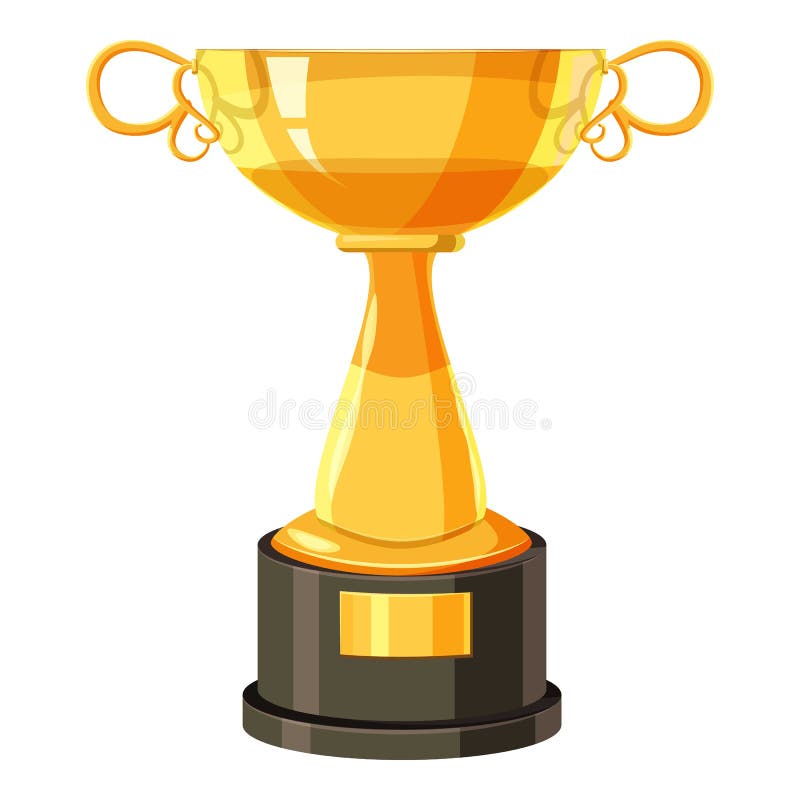 Golden Cup Icon, Cartoon Style Stock Vector - Illustration of shiny ...