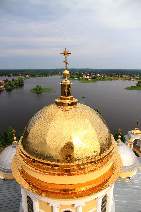Golden Cupola of Church stock photo. Image of romanov - 20644310