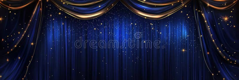 Golden Curtain Backdrop with Glowing Star-like Glitter Animations Stock ...