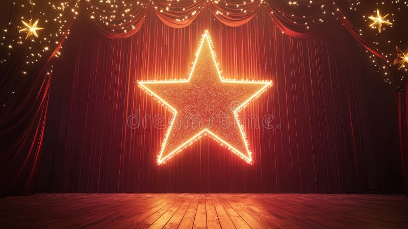 Golden Curtain Backdrop with Glowing Star-like Glitter Animations Stock ...