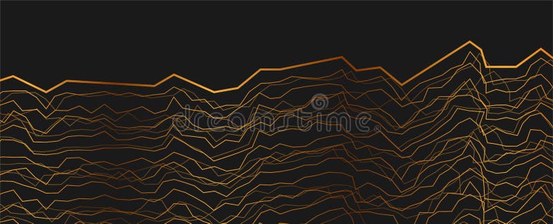 Golden Curved Lines Abstract Geometric Luxury Background Stock Vector ...