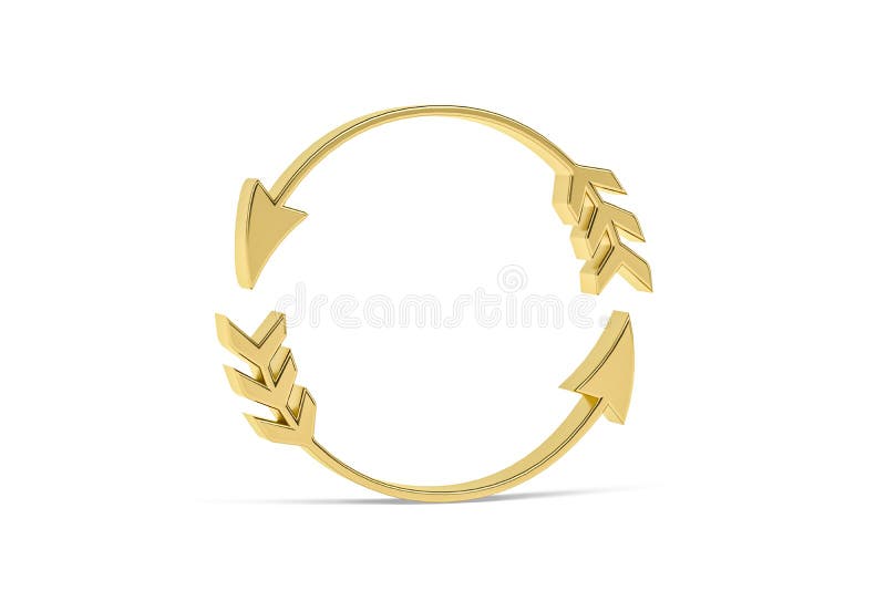 3d Golden Arrow Button Stock Illustrations – 570 3d Golden Arrow Button ...