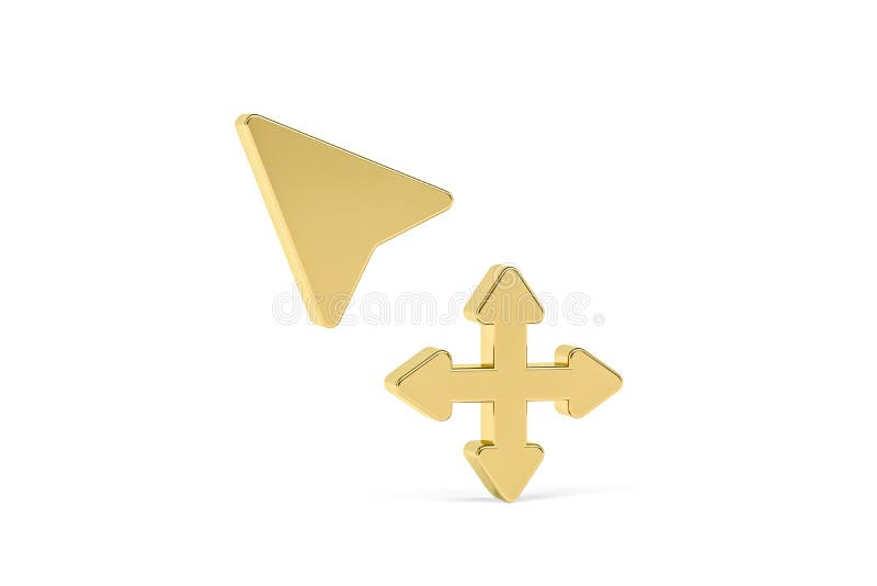 3d Golden Arrow Button Stock Illustrations – 570 3d Golden Arrow Button ...